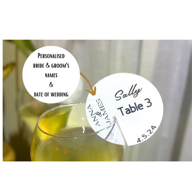 Wedding Breakfast Toast Drink Topper Tags, Custom Table Number Please ...