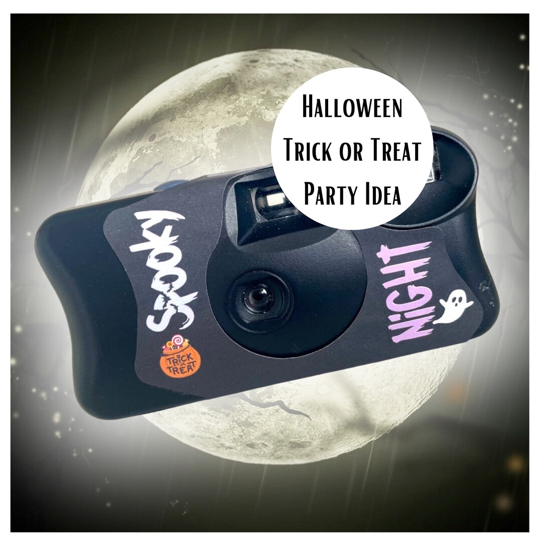 Halloween Party Decor Disposable Camera Wrap, Fun Spooky Gift for ...