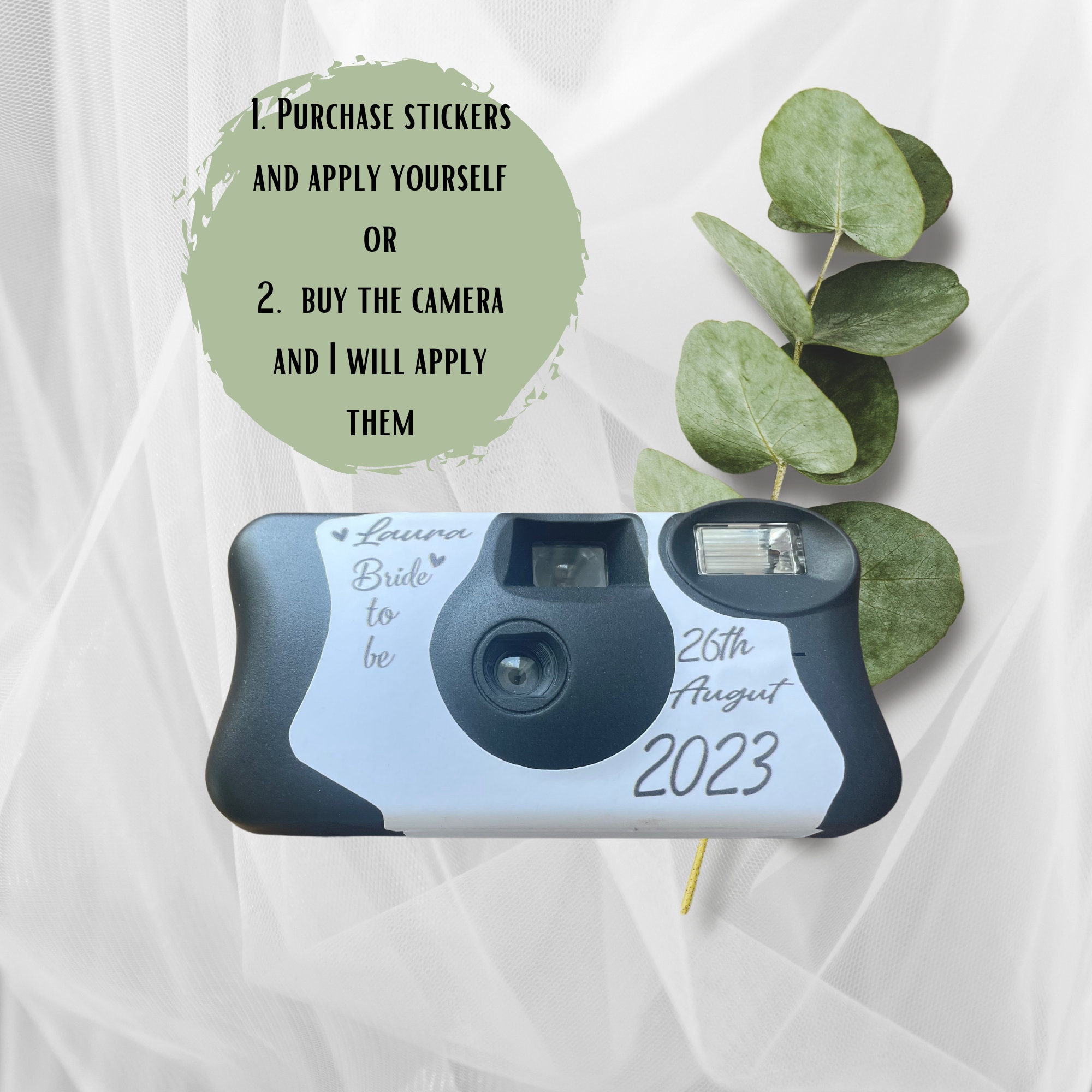 Hen Party Disposable Camera Stickers Custom DIY Engagement - Etsy UK