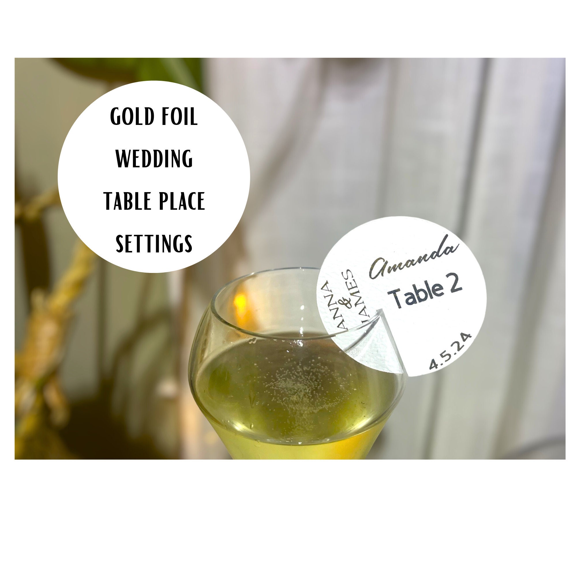 Wedding Breakfast Toast Drink Topper Tags, Custom Table Number Place ...