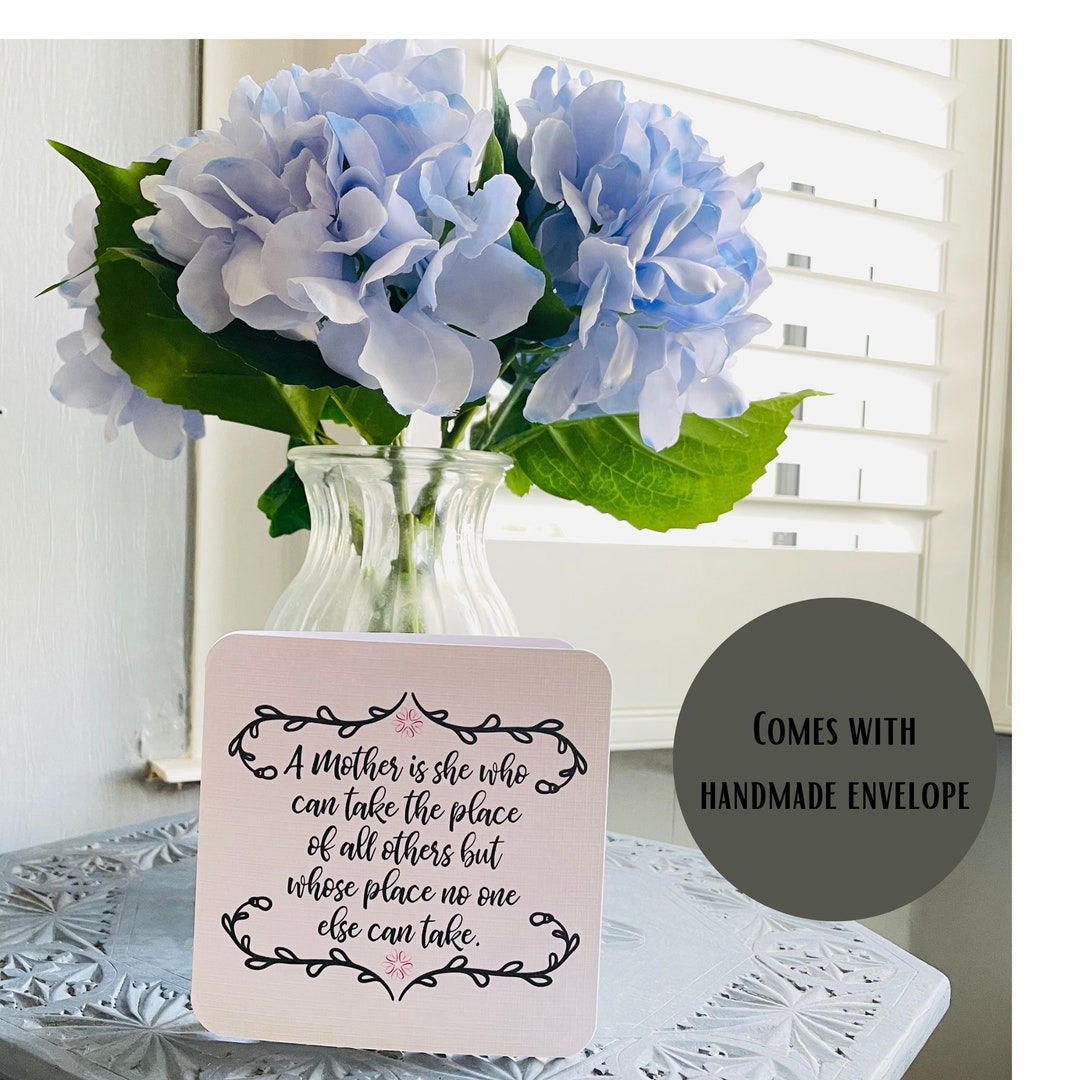 Sympathy Card Loss of Mother With Heartfelt Message Handmade ...