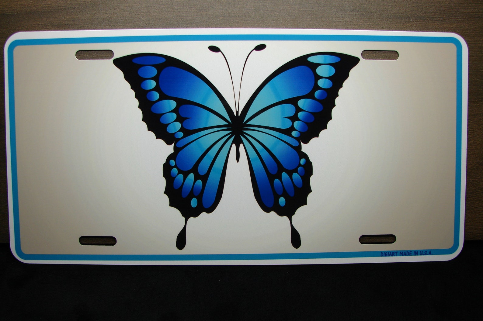Butterfly Metal Novelty Car License Plate Auto Tag Etsy