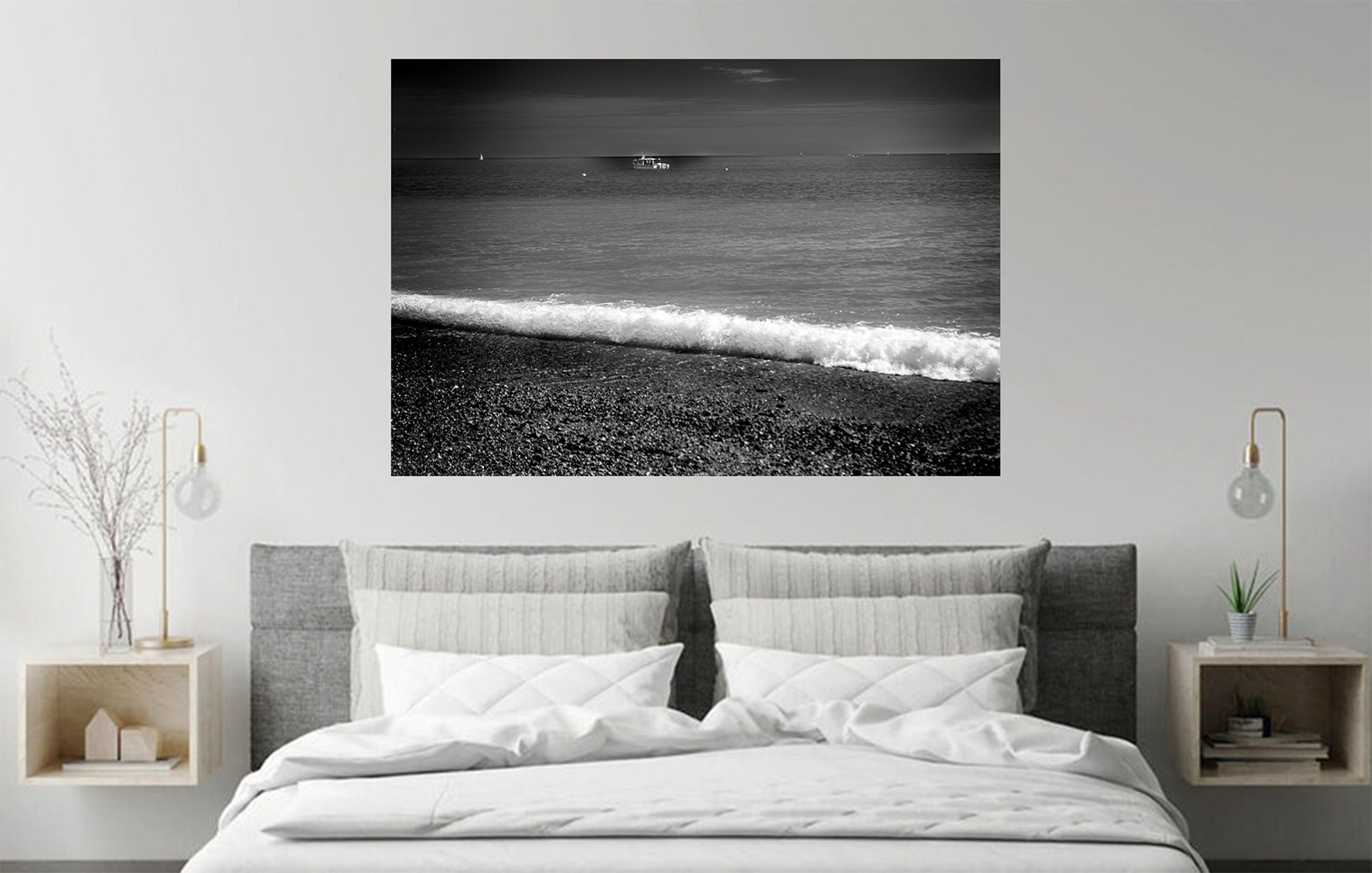 Boot am Meer Druck, Nautische Wandkunst, Wand Kunst Drucke ...