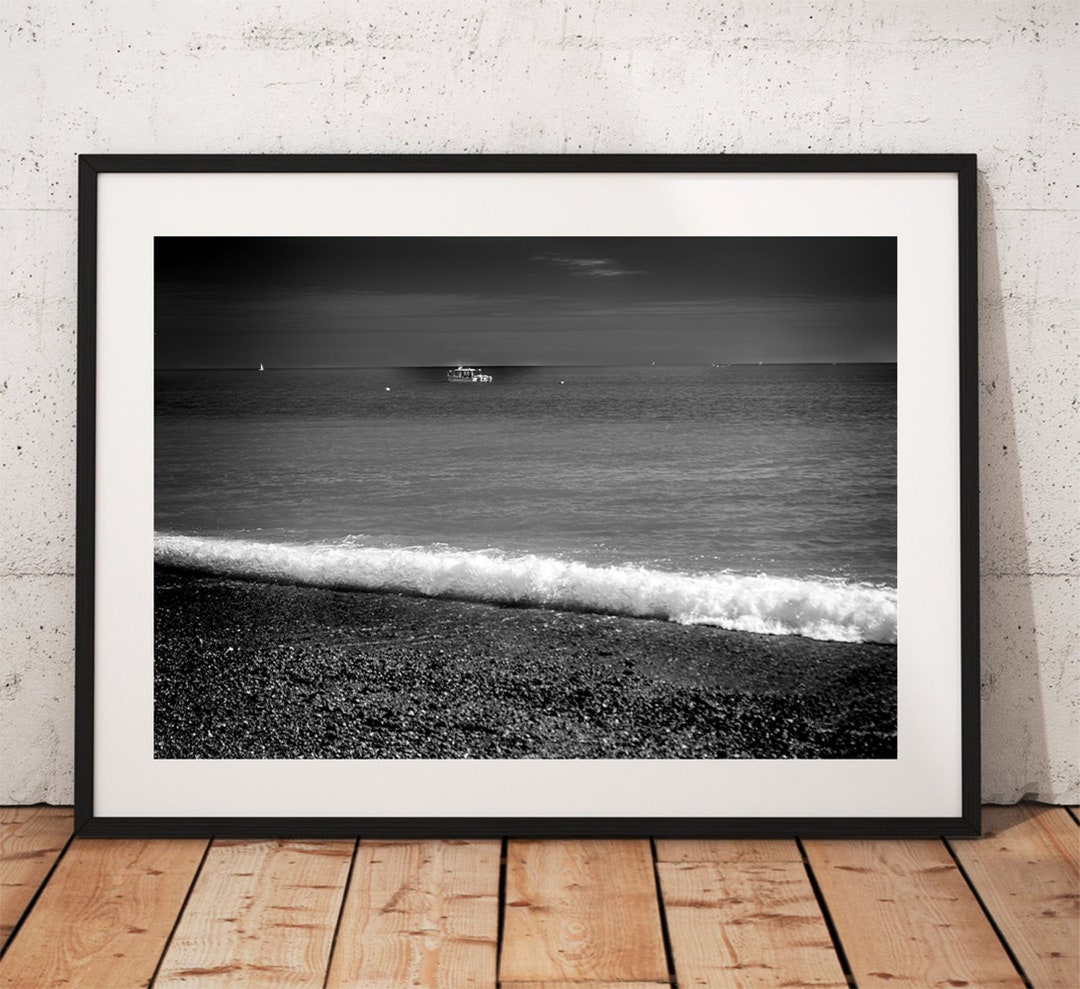 Boot am Meer Druck, Nautische Wandkunst, Wand Kunst Drucke ...