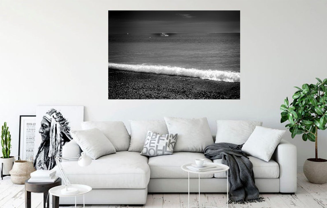 Boot am Meer Druck, Nautische Wandkunst, Wand Kunst Drucke ...