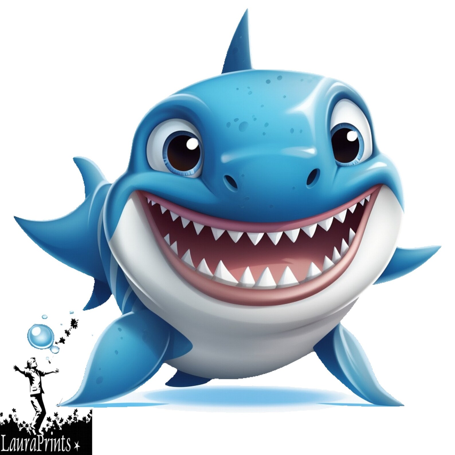Cute Clipart Shark 8 Png, Clipart , Digital Download - Etsy