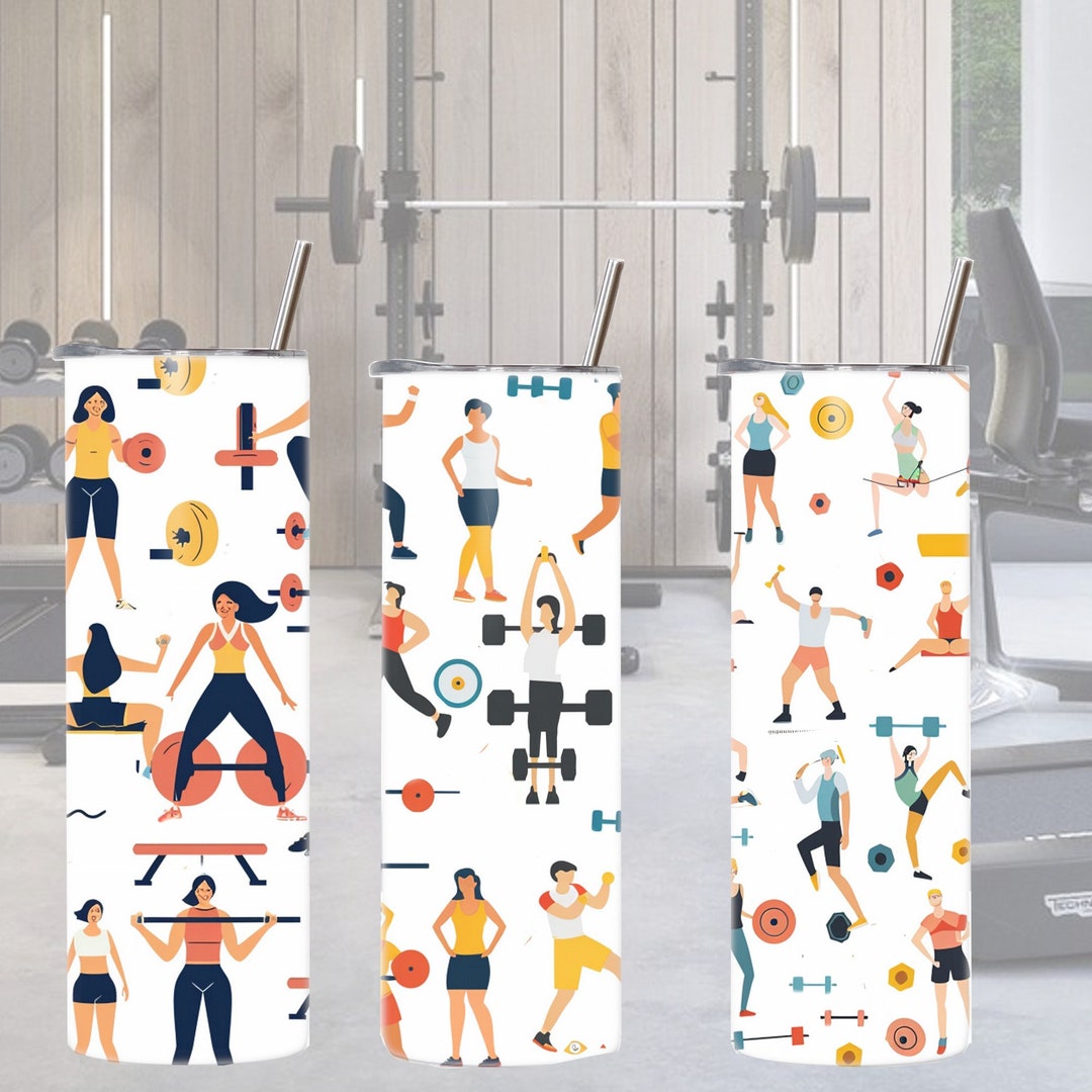 Gym Png Fitness Sublimation Design Gym Life Fitness Tumbler Wrap Design ...