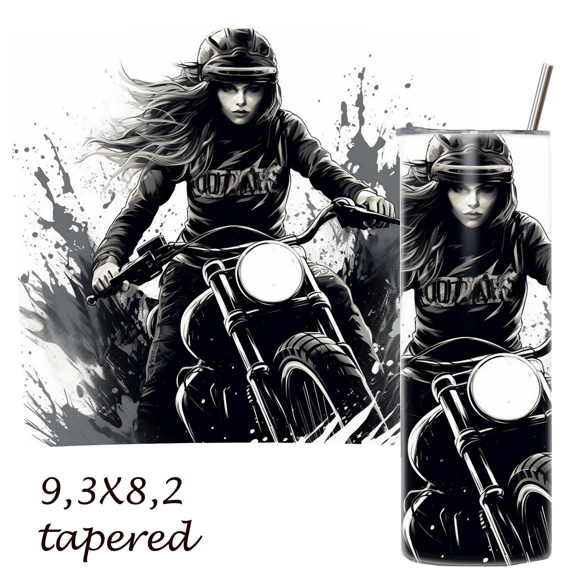 Girl Power, Biker, Female Motorcycles, Sublimation Download, Tapered ...