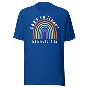 God’s Covenant Christian Seven Color Rainbow Shirt, Genesis 9:13 Shirt ...