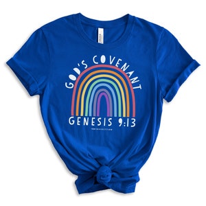 God’s Covenant Christian Seven Color Rainbow Shirt, Genesis 9:13 Shirt ...
