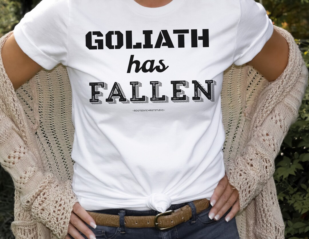 Goliath Has Fallen Pro-life Tee Shirt - Etsy