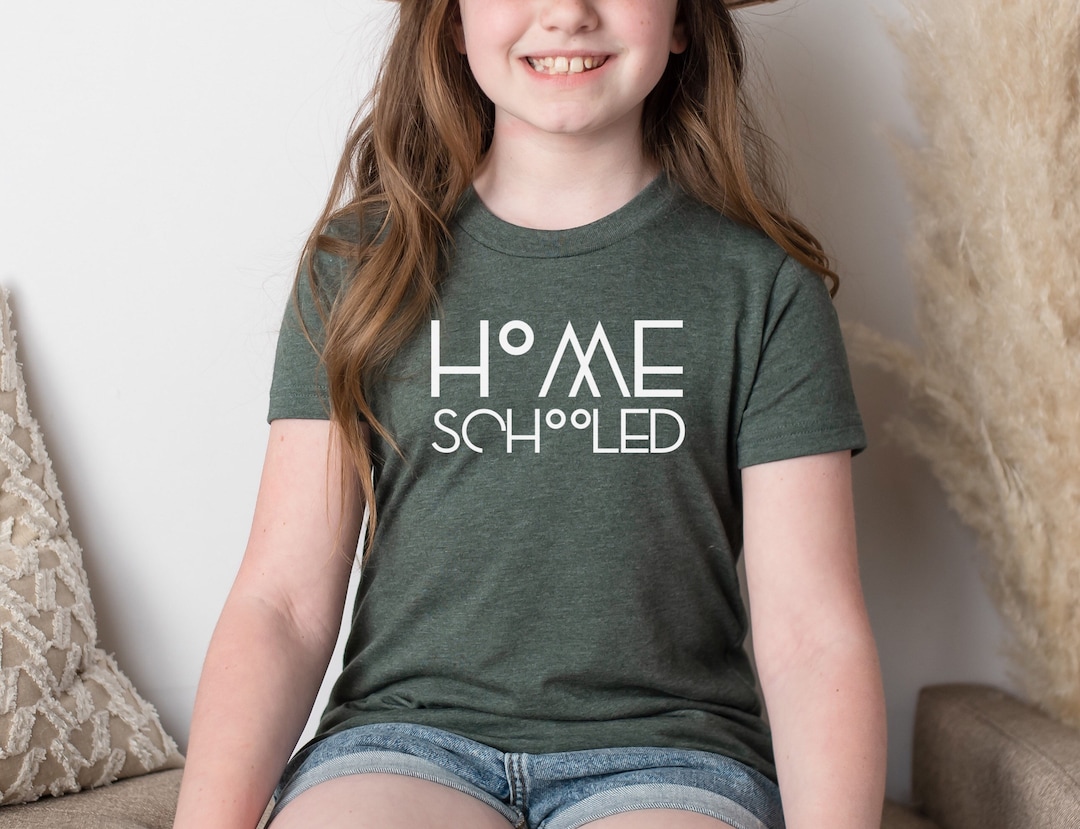 Kids Homeschooled Shirt, Fun Graphic Homeschool Tee, Homeschooled T ...