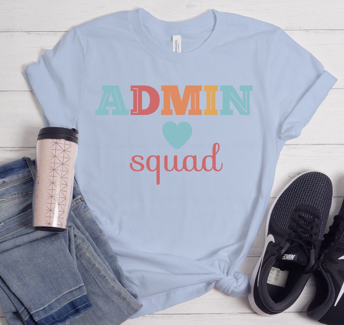 Admin Squad Shirt School Admin Shirt School Admin Tee - Etsy