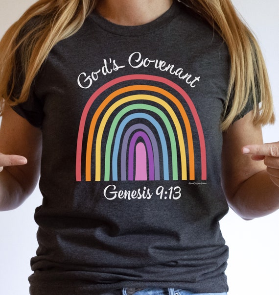 Gods Covenant Christian Rainbow Shirt Genesis 9:13 Shirt - Etsy