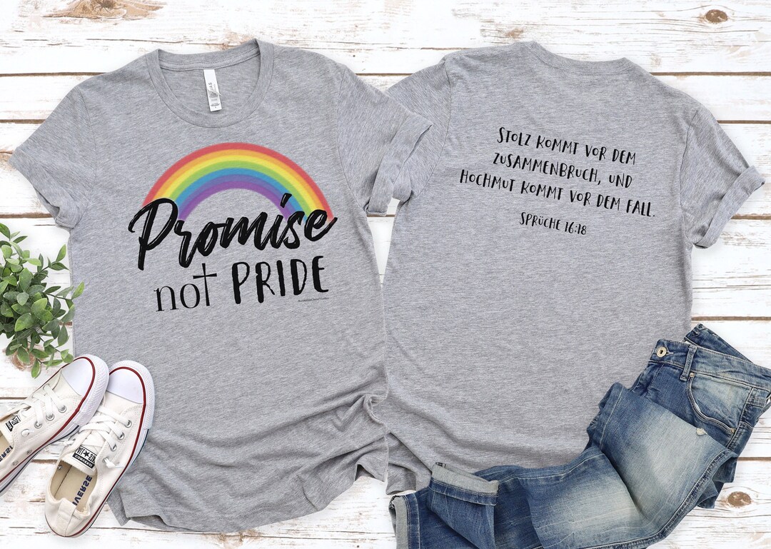 Promise Not Pride Shirt: Christian Rainbow Proverbs Tee - Etsy