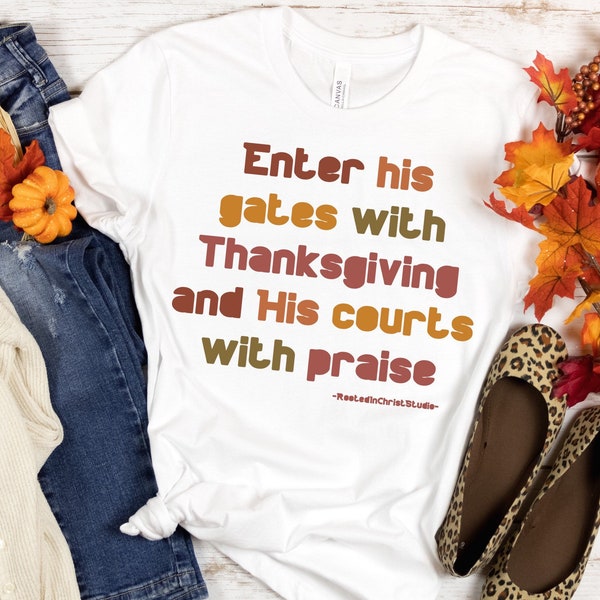 Enter His Gates With Thanksgiving - Etsy