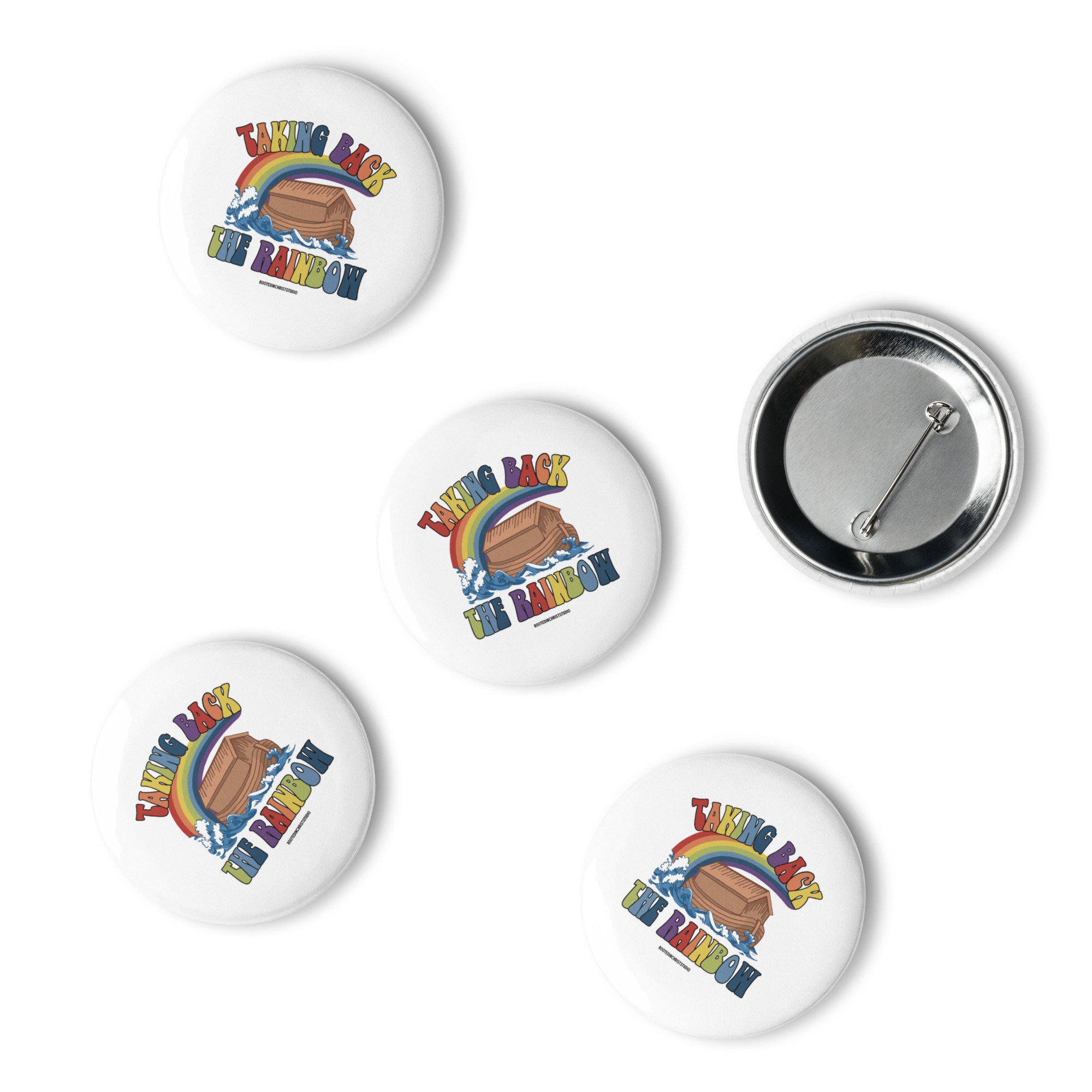 Taking Back the Rainbow Pin Buttons - Noah's Ark - Set of 5 - Etsy