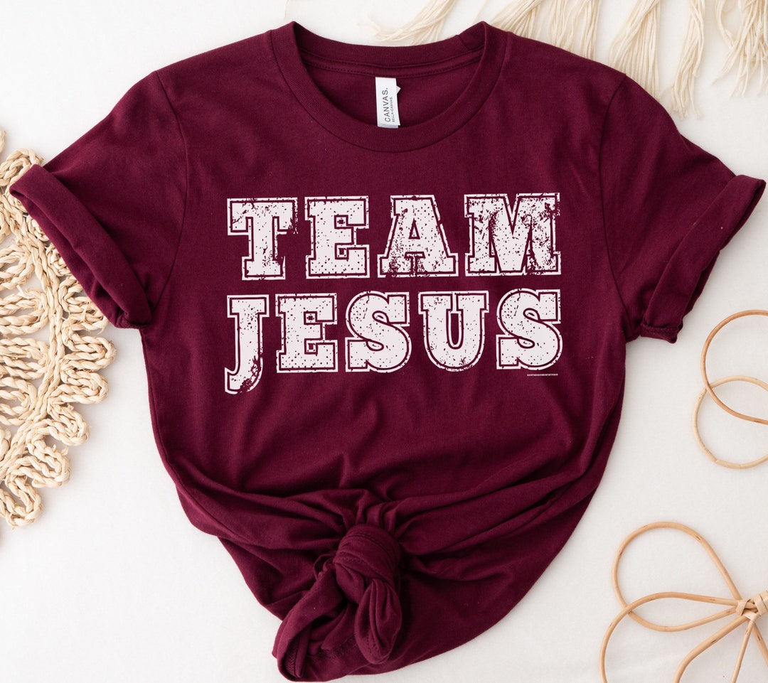 Team Jesus Christian Shirt, Minimalist Christian Shirts - Etsy