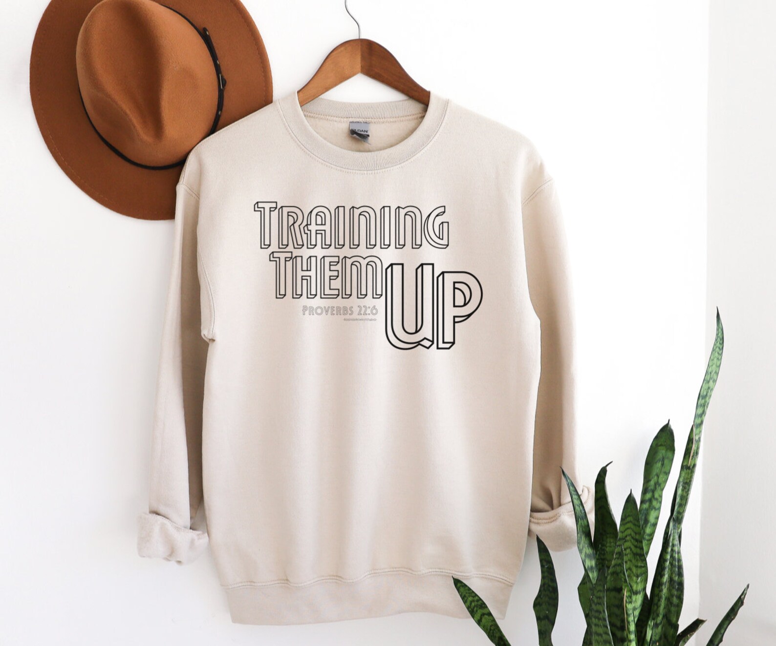 Training Them up Crewneck Sweatshirt, Proverbs 22:6 Christian Bible ...