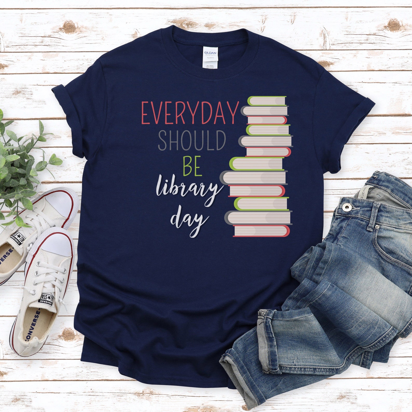 Every Day Should Be Library Day, Media Specialist Shirt, Librarian ...