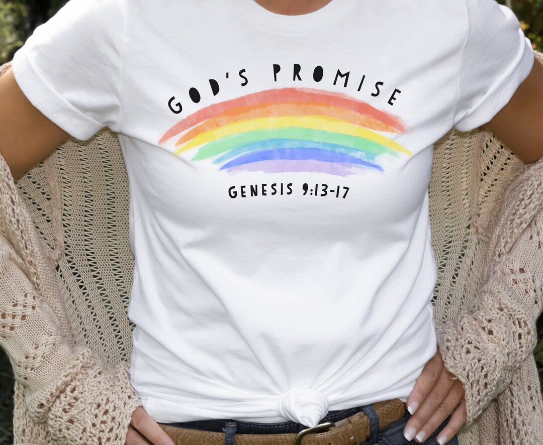 God’s Promise Genesis 9:13-17 Christian Seven Color Rainbow, Christian ...