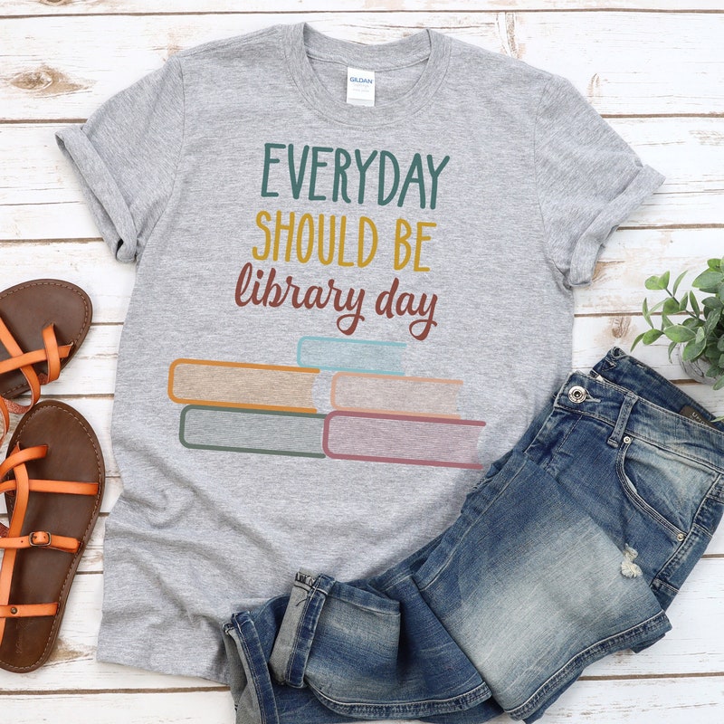 Library Shirt - Etsy