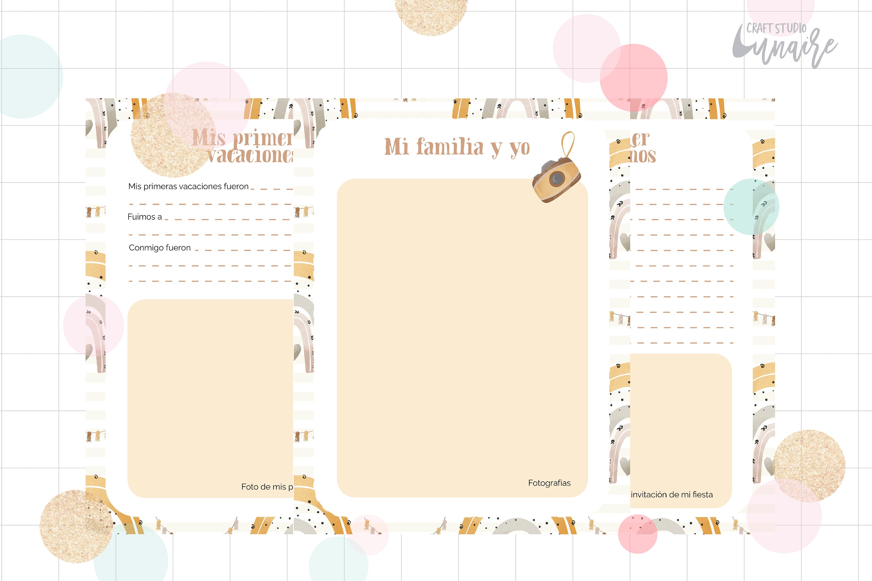 Libro mi primer año, imprimible, digital, Printable Baby Book, Baby ...