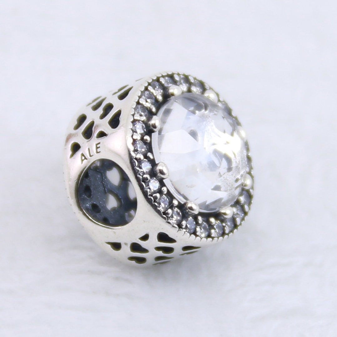 New Pandora Charm Radiant Hearts Sparkling Clear Charm - Etsy