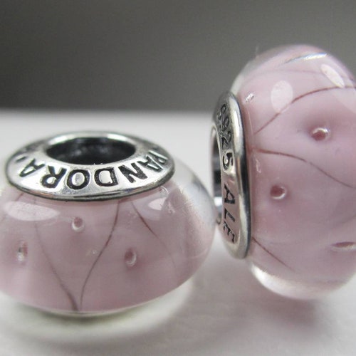 PANDORA Disney Classic Minnie Murano Glass Sterling Silver - Etsy