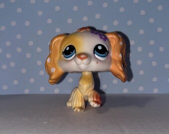 Discontinuous Rare Toy LPS Littlest Pet Shop Cute Cocker Spaniel Dog ...