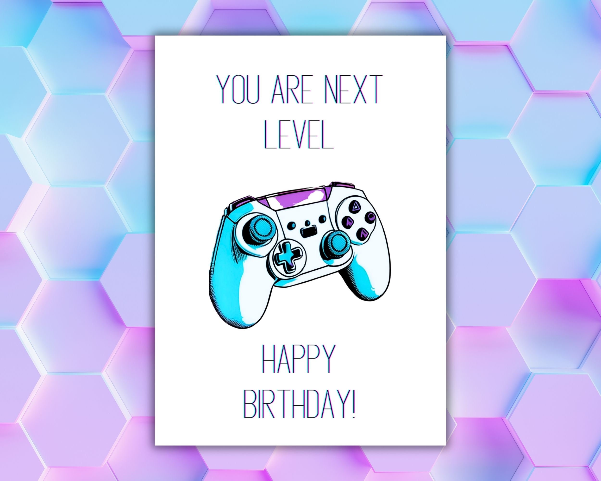 Printable Birthday Card You Are Next Level Gamer Card PDF JPG Digital ...