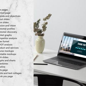 Corporate Style Business Slide Templates Customizable Pitch - Etsy