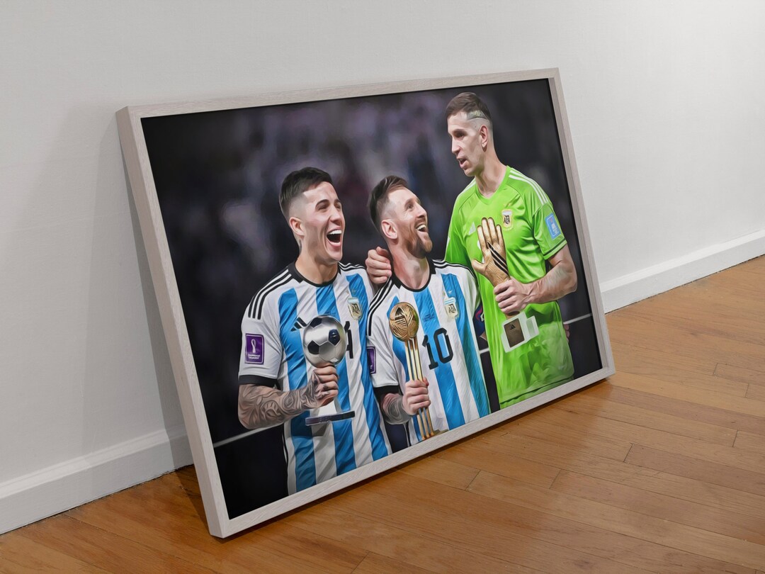 Lionel Messi, Enzo Fernandez, Emiliano Martinez | Landscape Painting ...