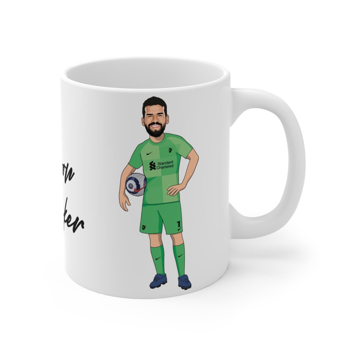 Alisson Becker | Liverpool FC Caricature Alisson Mug (white Background ...
