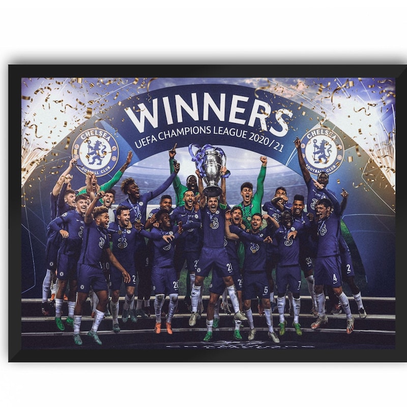 Chelsea Champions League Poster - Etsy