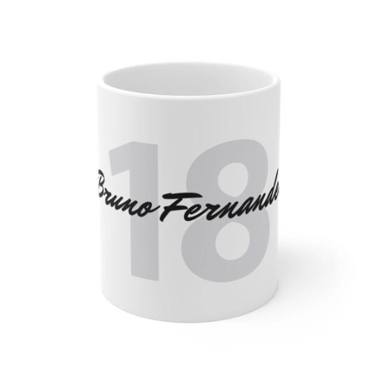 Bruno Fernandes | Man Utd Caricature White Mug | MUFC Manchester United ...