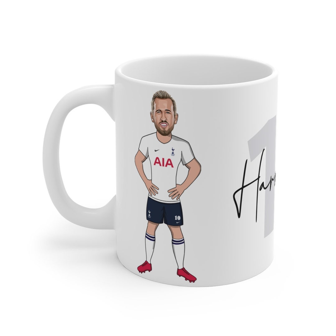 Harry Kane | Spurs Player Caricature White Mug | England THFC Tottenham ...