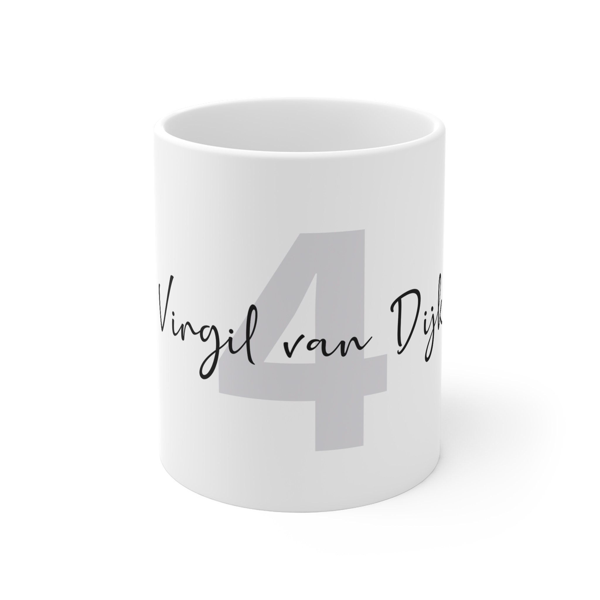 Virgil Van Dijk | Liverpool FC Caricature VVD White Mug | LFC 2022/23 ...