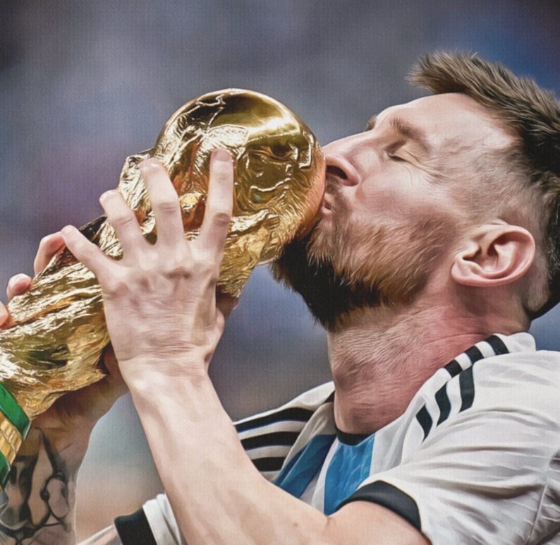 Messi World Cup 2022 Champion Print (argentina) | Square or Landscape ...