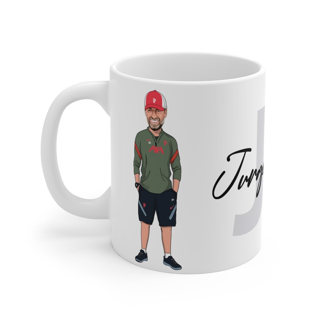 Jurgen Klopp LFC Caricature Mug (white Background) | Liverpool FC ...