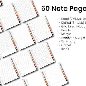 Digital Notebook, Goodnotes Notebook, Notebook With Tabs, Portrait ...