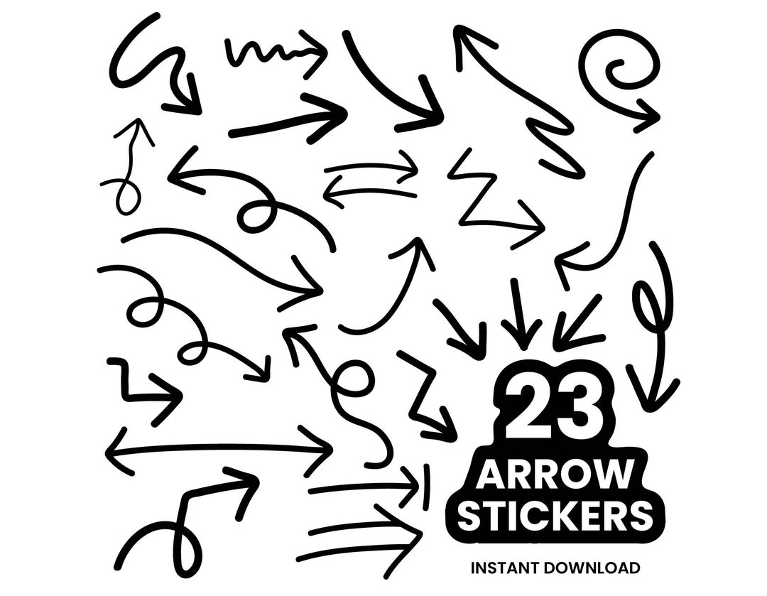 Goodnotes Stickers, Arrow Doodles, Study Tools, Sticky Notes, iPad ...