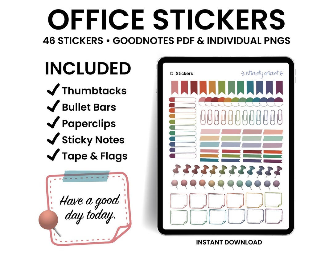Goodnotes Stickers, Study Tools, Sticky Notes, Digital Planner, Notes ...