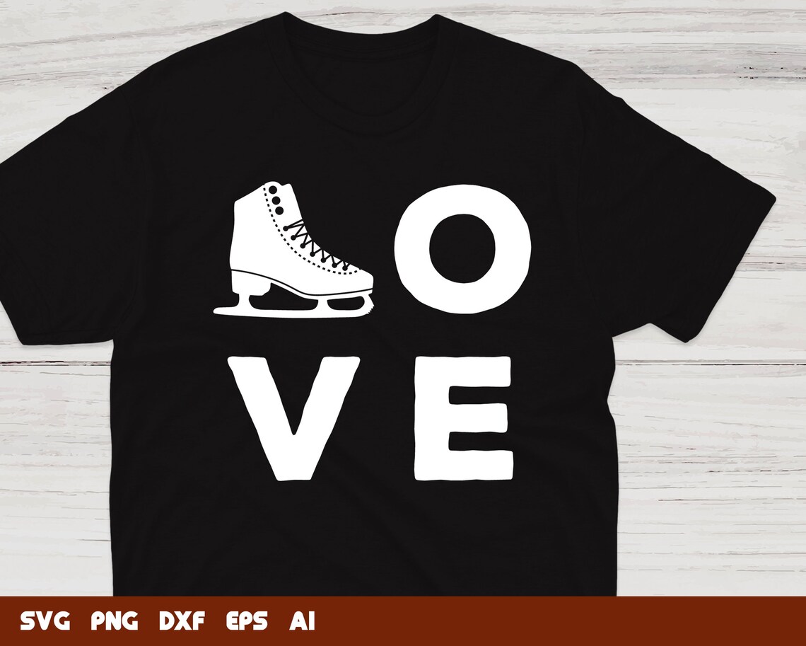 Love Ice Skating Svg Figure Skating Svgice Skates Svgice | Etsy