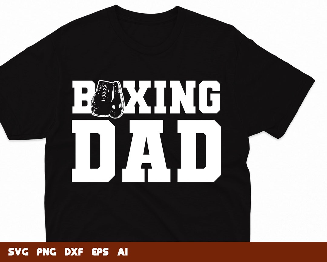Boxing Dad SVG: Gloves Silhouette Clipart (commercial Use) - Etsy