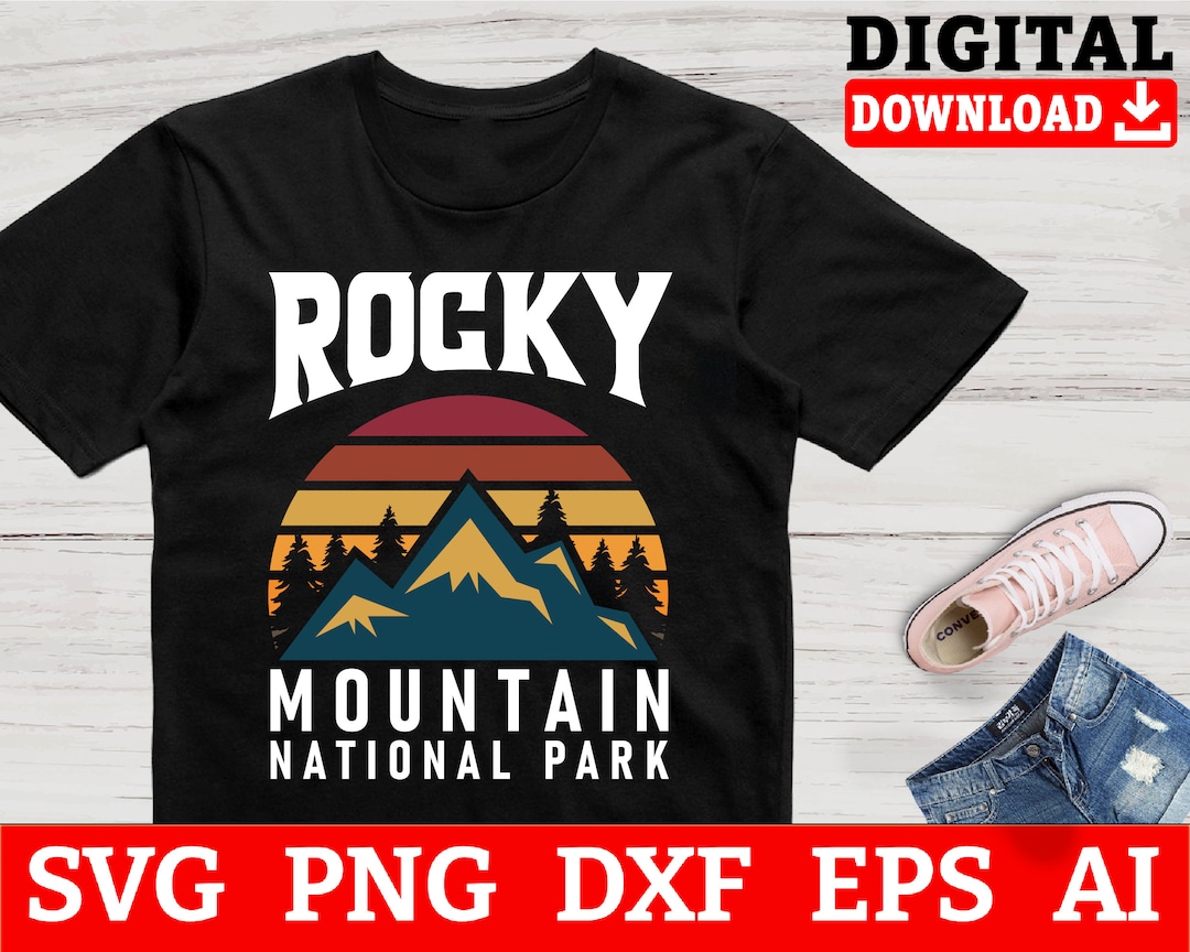 Rocky Mountain National Park Svg Files-national Park Svg, Camping Svg ...