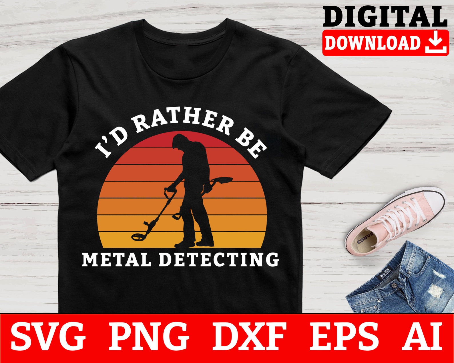Metal Detecting SVG Files: Treasure Hunt Design (digital Download) - Etsy