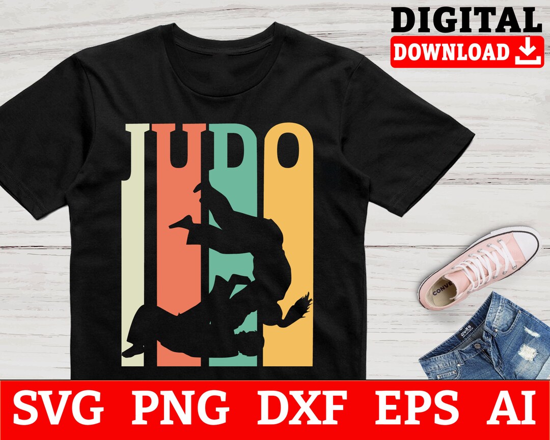 Retro Judo Svg, Judoka Svg, Martial Arts Svg, Judo Cut File - Svg Files ...