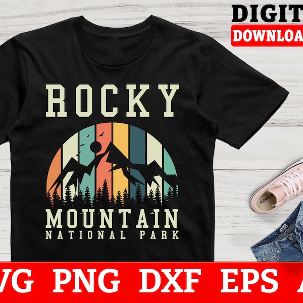 Rocky Mountain Svg - Etsy