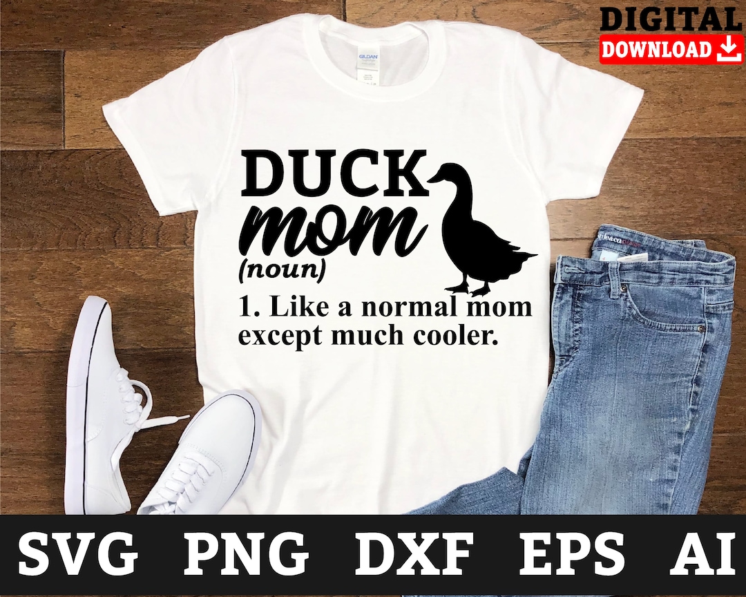 Duck Mom Svg Files - Duck Svg, Rubber Duck Cricut Svg, Svg Files for ...